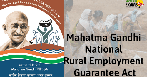 Mahatma Gandhi National Rural Employment Guarantee Act- MGNREGA ...
