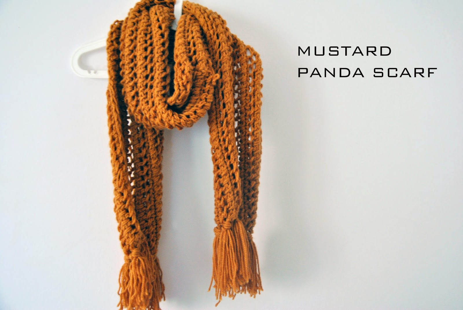 Mustard Panda Scarf - //THE WARDROBE PROJECT//