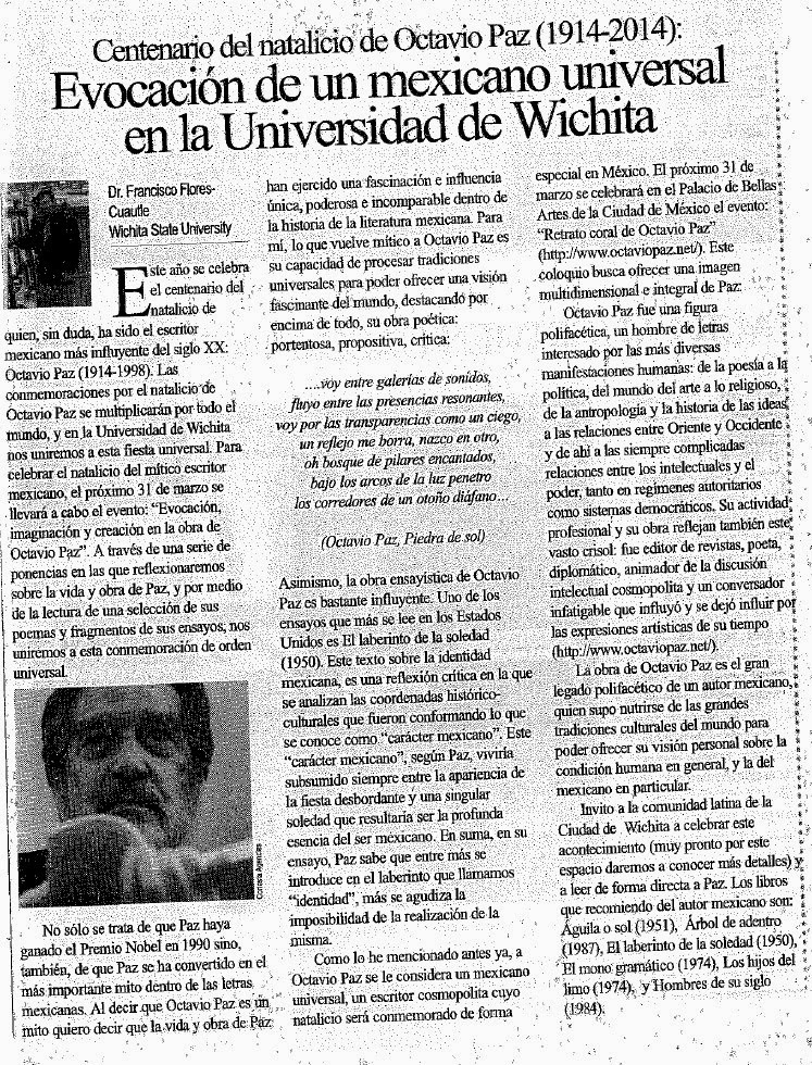 Spanish Poetry at WSU