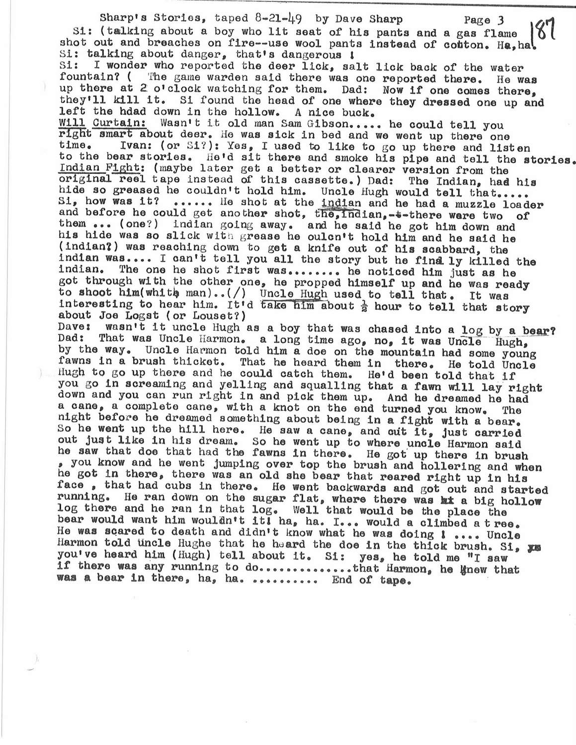 Pocahontas Commentator Plus: History and Stories of the Sharp Family