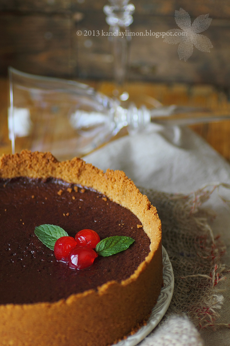 Tarta de chocolate y leche condensada