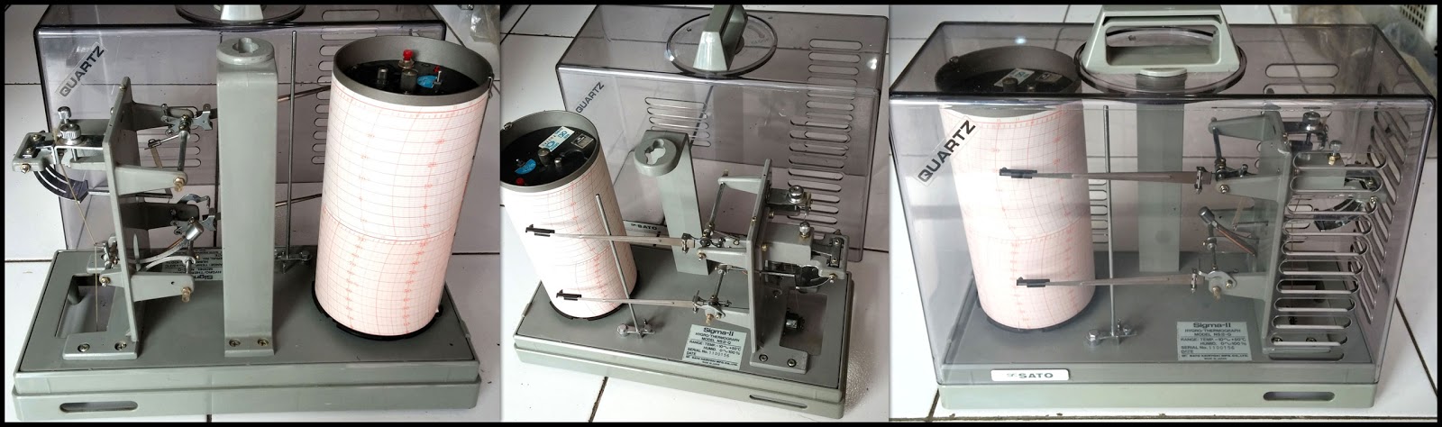 2nd MACHINE: Hygro / Thermograph, Sigma-II, NSII-Q, SATO