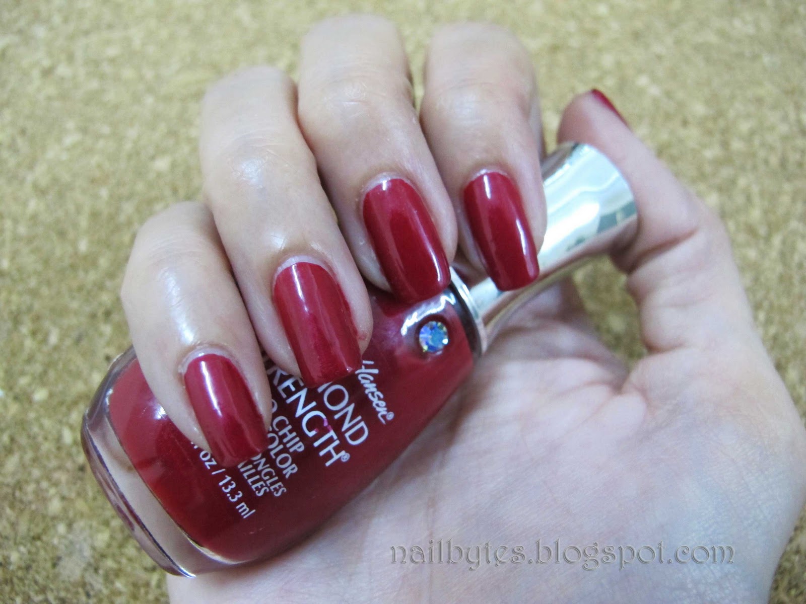 nailbytes: Sally Hansen Diamond Strength Honeymoon Red