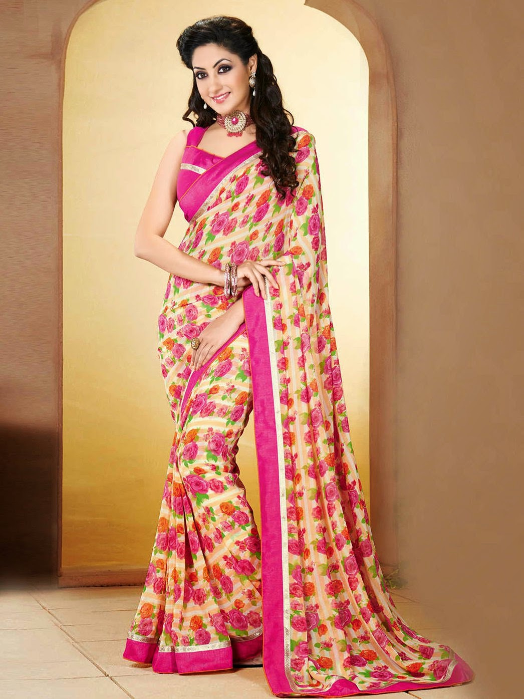 Printed Saree Trend 2015 Fashions Clicks printed-saree-trend-2015-fashions-clicks