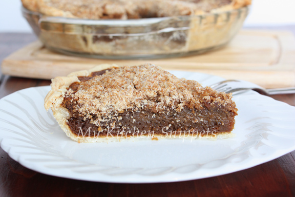 My Kitchen Snippets: Shoo-fly Pie