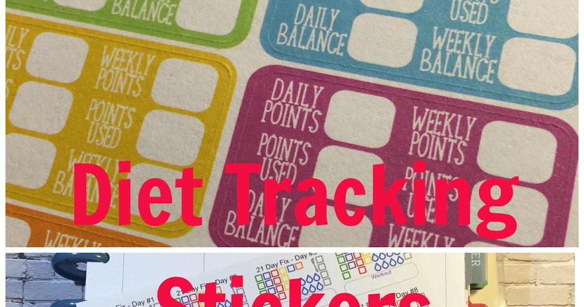 Planner Happiness: Diet Tracking Stickers