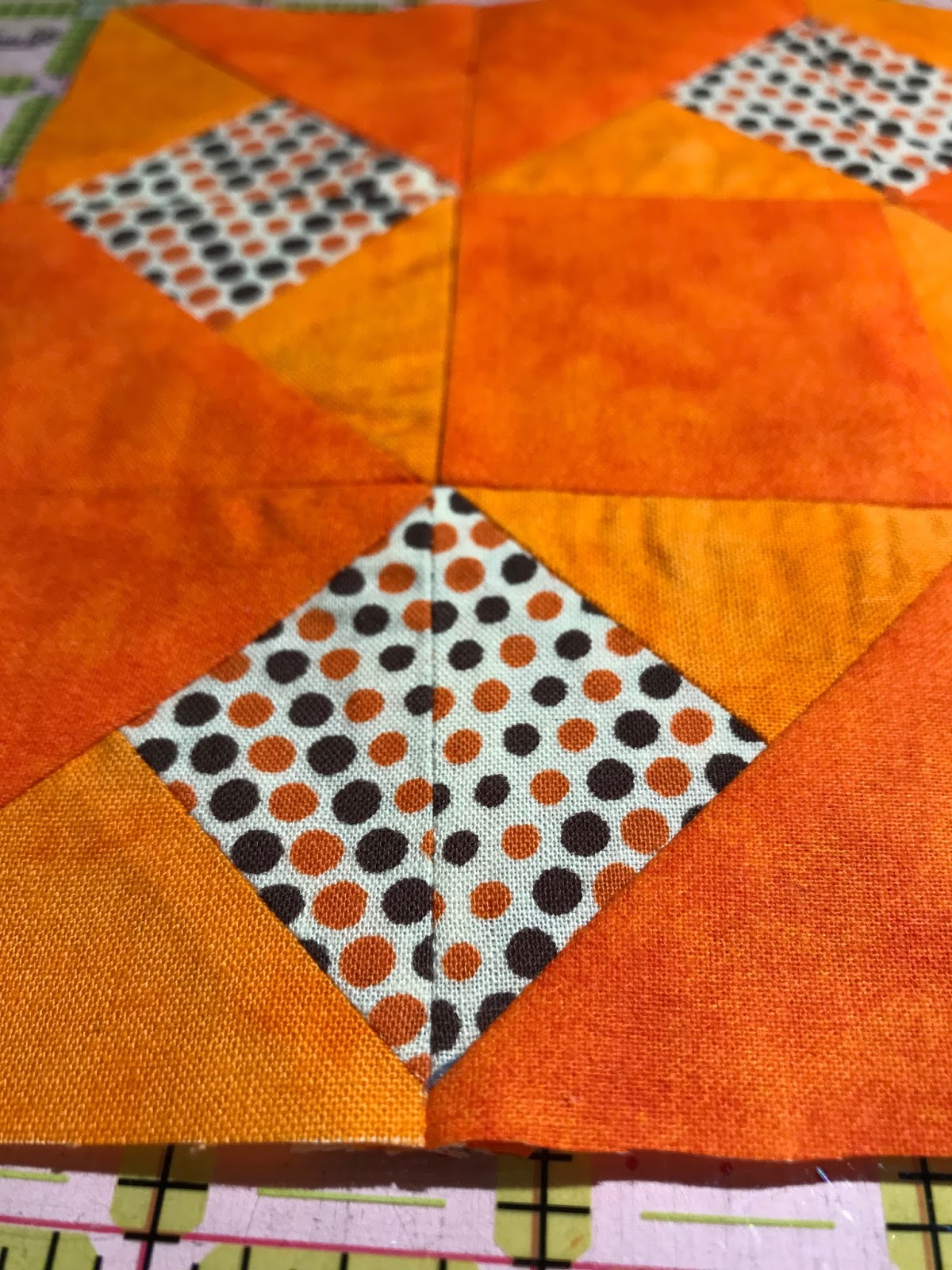 April Color Challenge Block - Orange