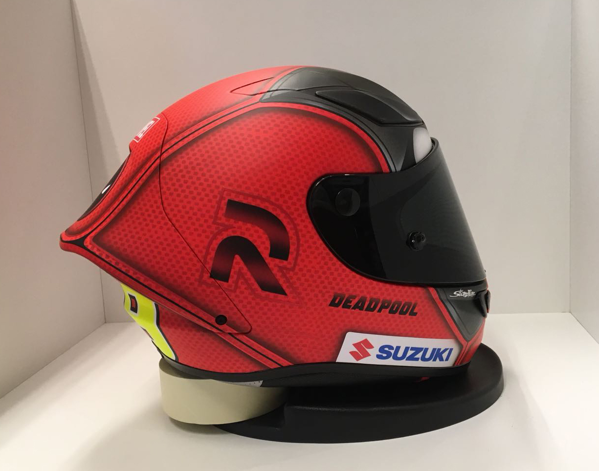 Racing Helmets Garage: HJC R-PHA 01R A.Iannone "Deadpool" Le Mans 2018 ...