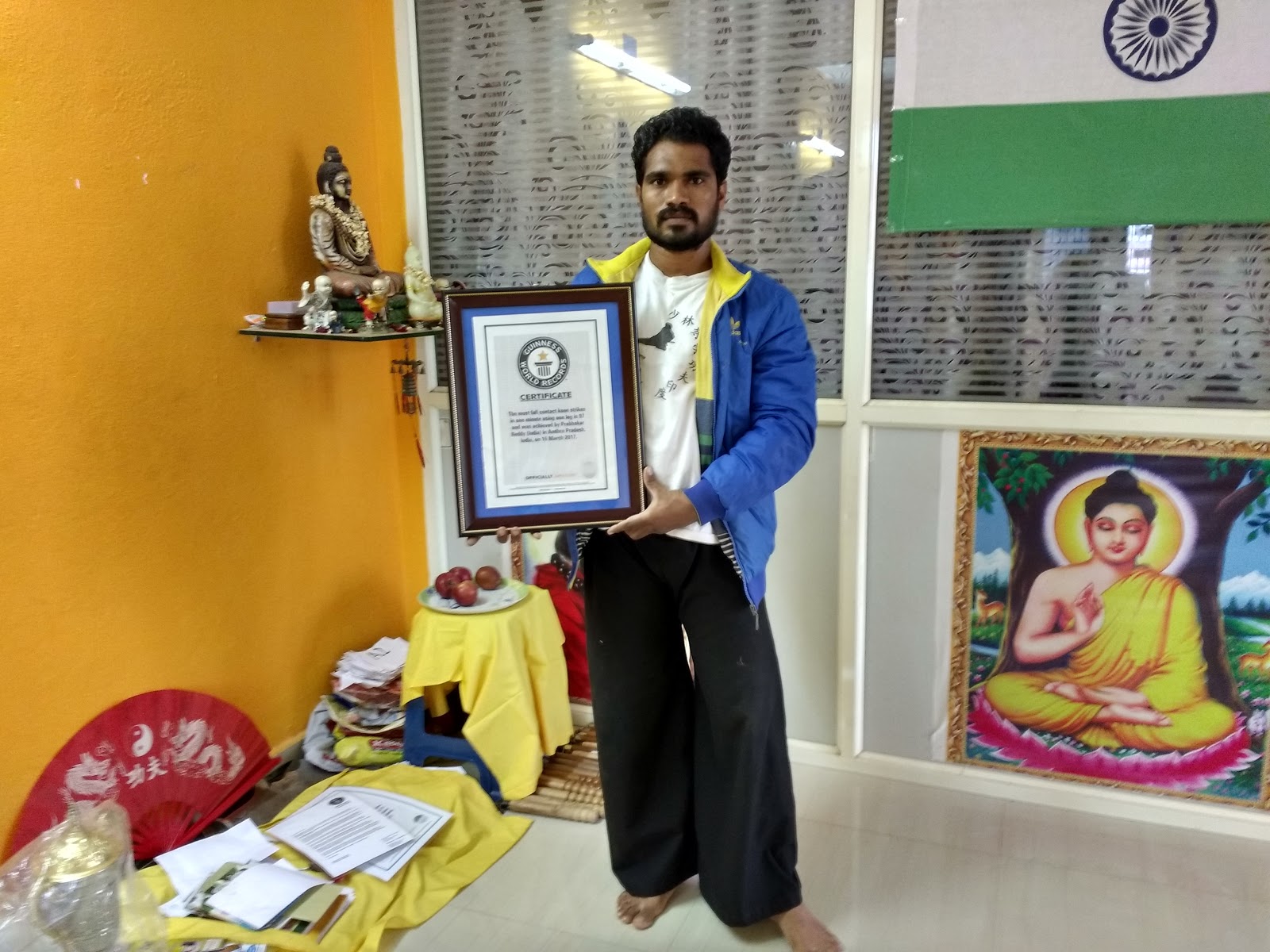 Indian Kung-Fu Warrior Monk Training School of Master Prabhakar Reddy ...