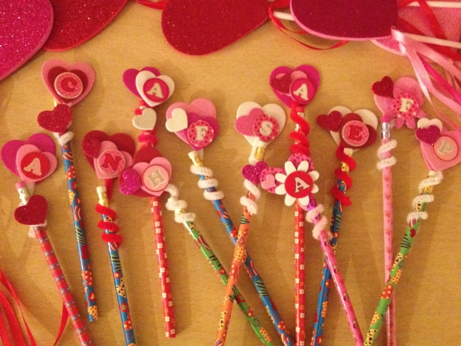 Adventures in Teaching: Valentine Pencil Toppers