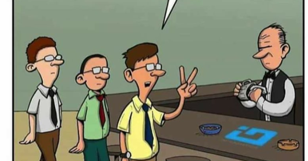 Chistes Cientificos: Three programmers walk into a bar...