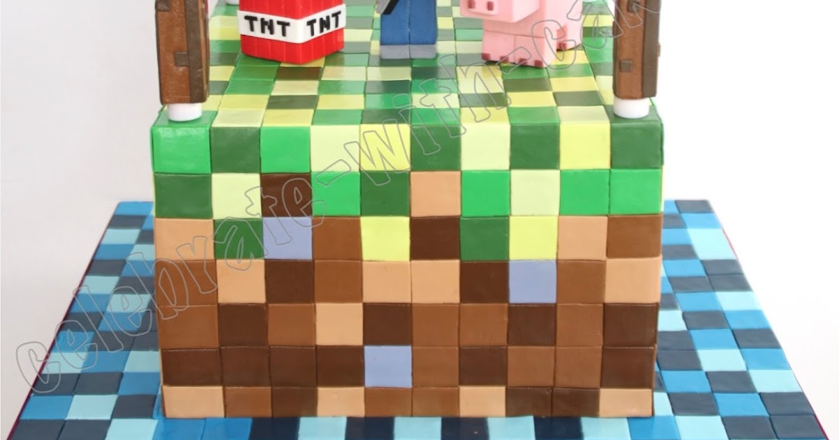 Celebrate with Cake!: 3D Minecraft with Steve Cake