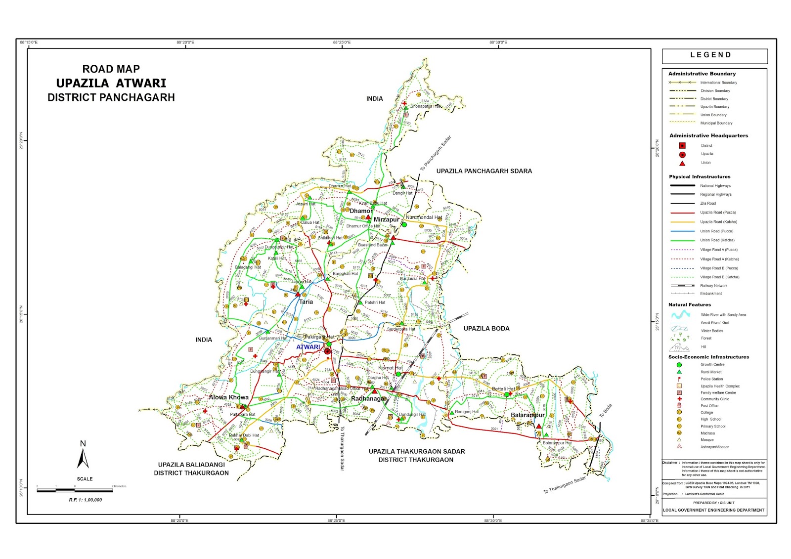UMAR CREATION: Panchagarh Map পঞ্চগড় ম্যাপ
