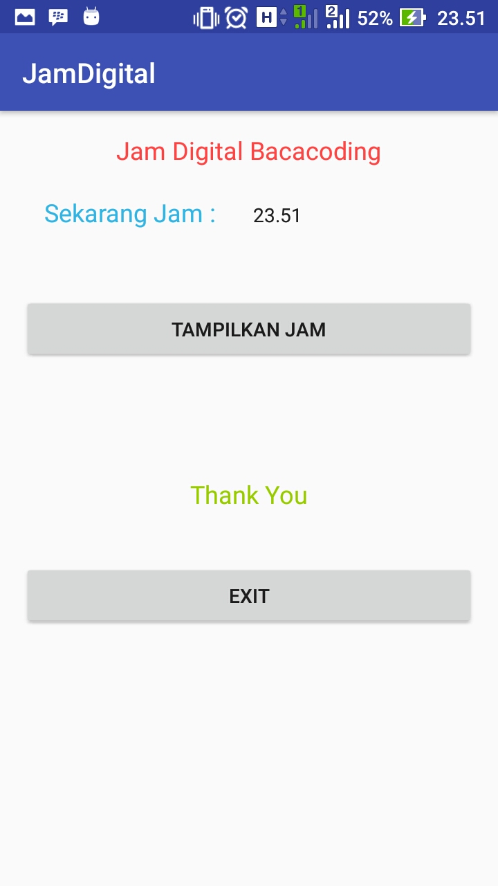 Cara Membuat Jam Digital Keren di Android Studio ~ Domo Teknologi