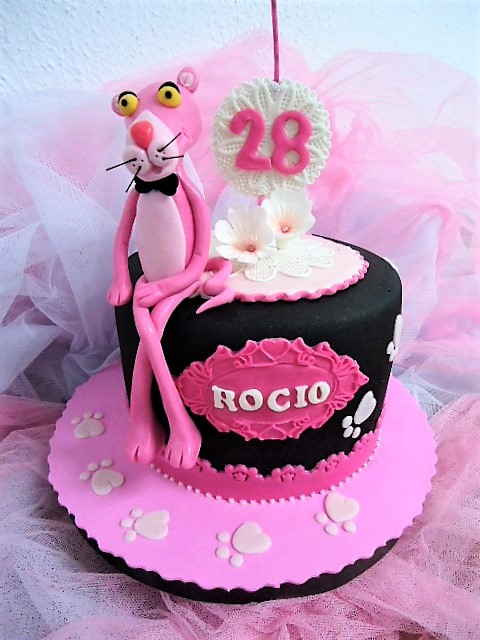 Pasteles Isabella: TARTA PANTERA ROSA.
