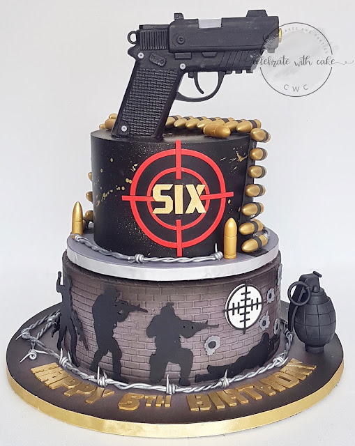 Celebrate with Cake!: Swat themed 2 Tiers Cake