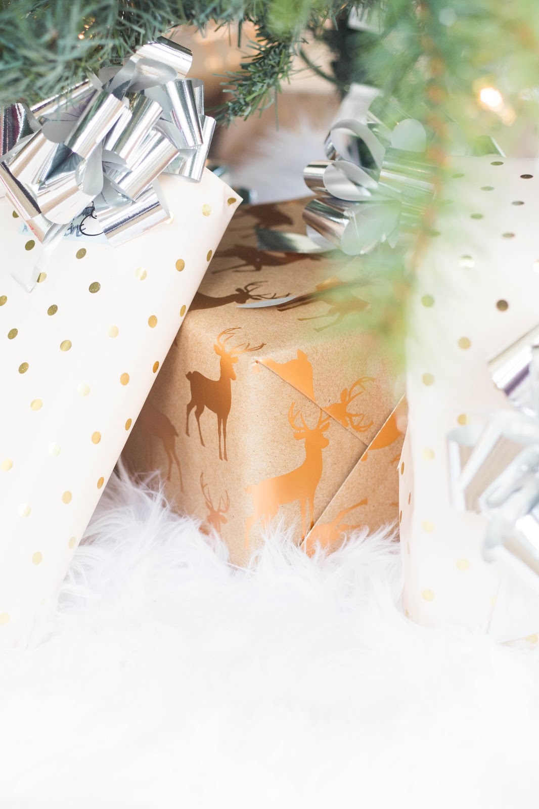 do it yourself divas: DIY Faux Fur Tree Skirt Plus Woodland Christmas ...