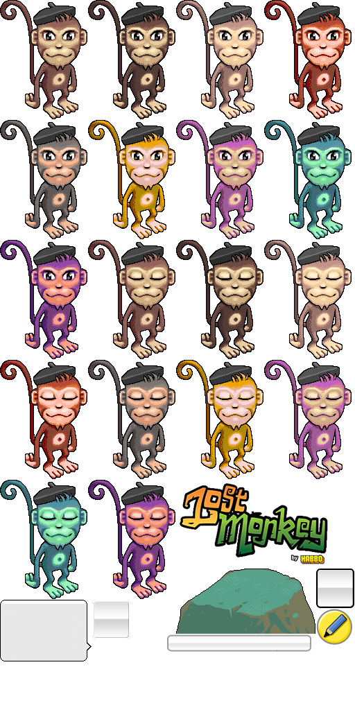 Coleção - Lost Monkey | Banco de imagens do Habbo Hotel - Acervo