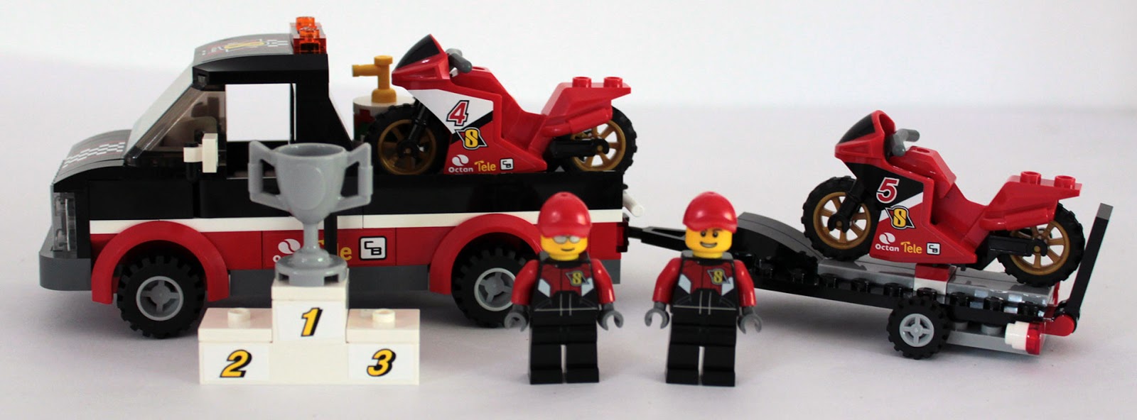 lubo creative bricks: LEGO® CITY#60084 - RACING BIKE TRANSPORTER