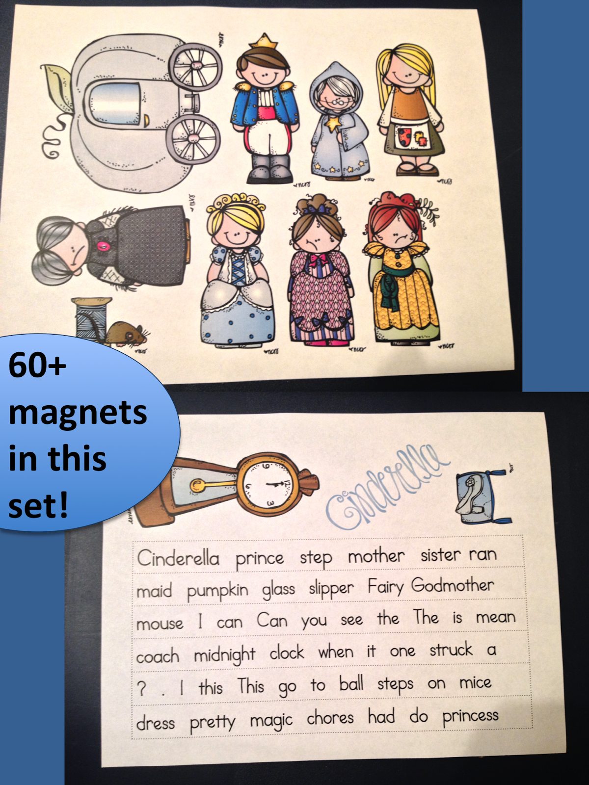 Cinderella Story Telling Magnet Sets | The Barefoot Teacher