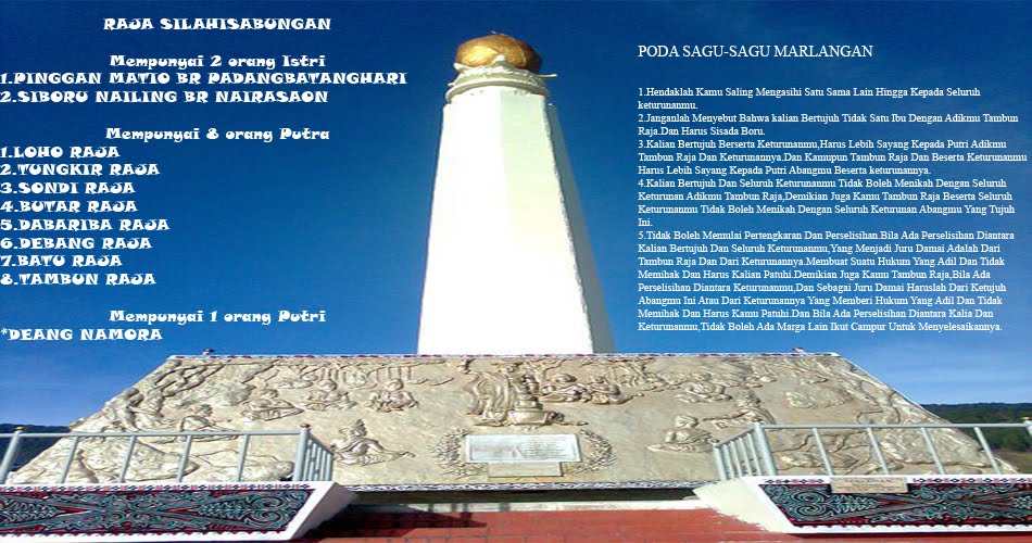 TAROMBO RESMI RAJA SILAHISABUNGAN: TAROMBO RESMI RAJA SILAHISABUNGAN