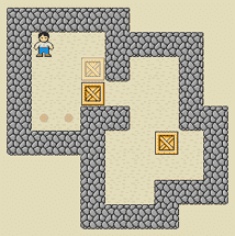 Sokoban: Sokoban lessons - Three boxes (with rooms)