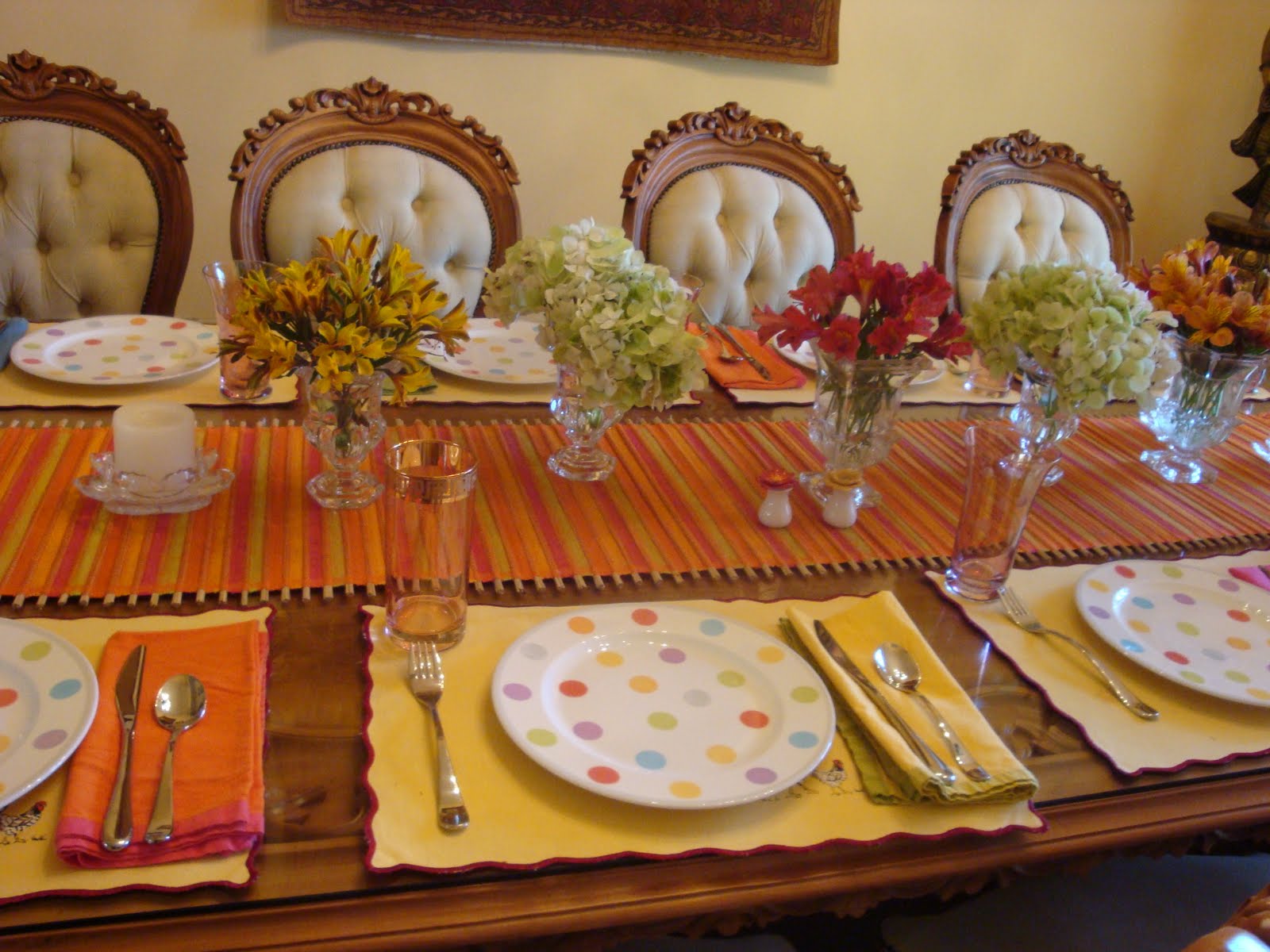 Entertaining From an Ethnic Indian Kitchen: Cooking Class Table