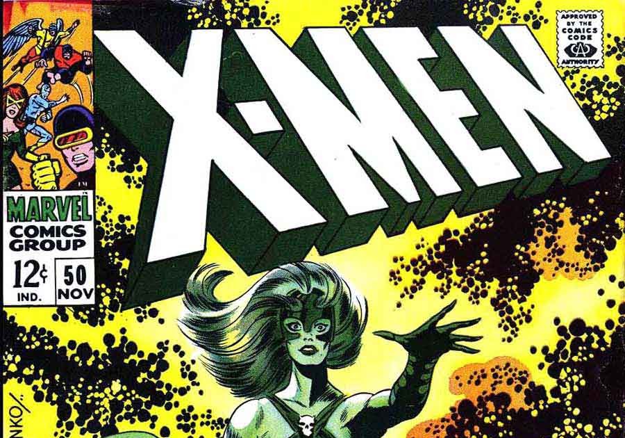 X-men #50 - Jim Steranko art & cover + 1st Polaris - Pencil Ink