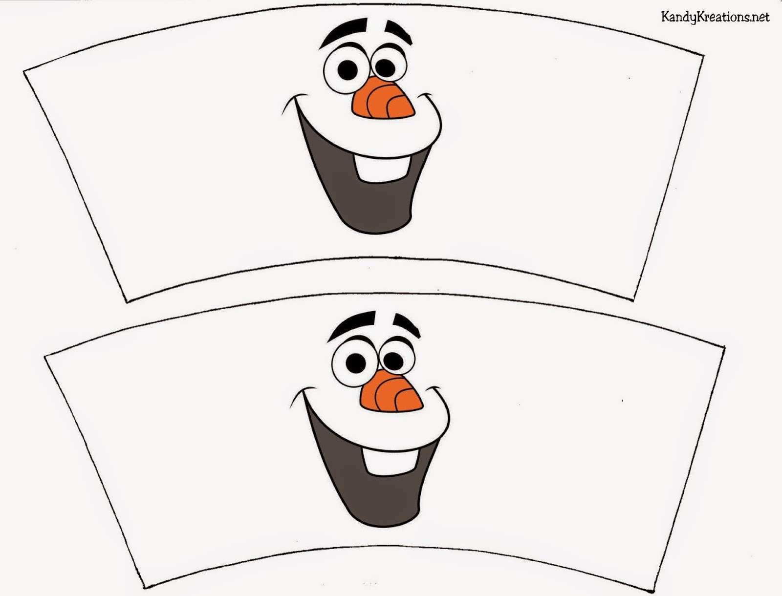 Easy Olaf Cup Wrapper Printable | DIY Party Mom