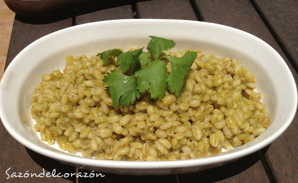 Sazón del corazón: Cebada al cilantro