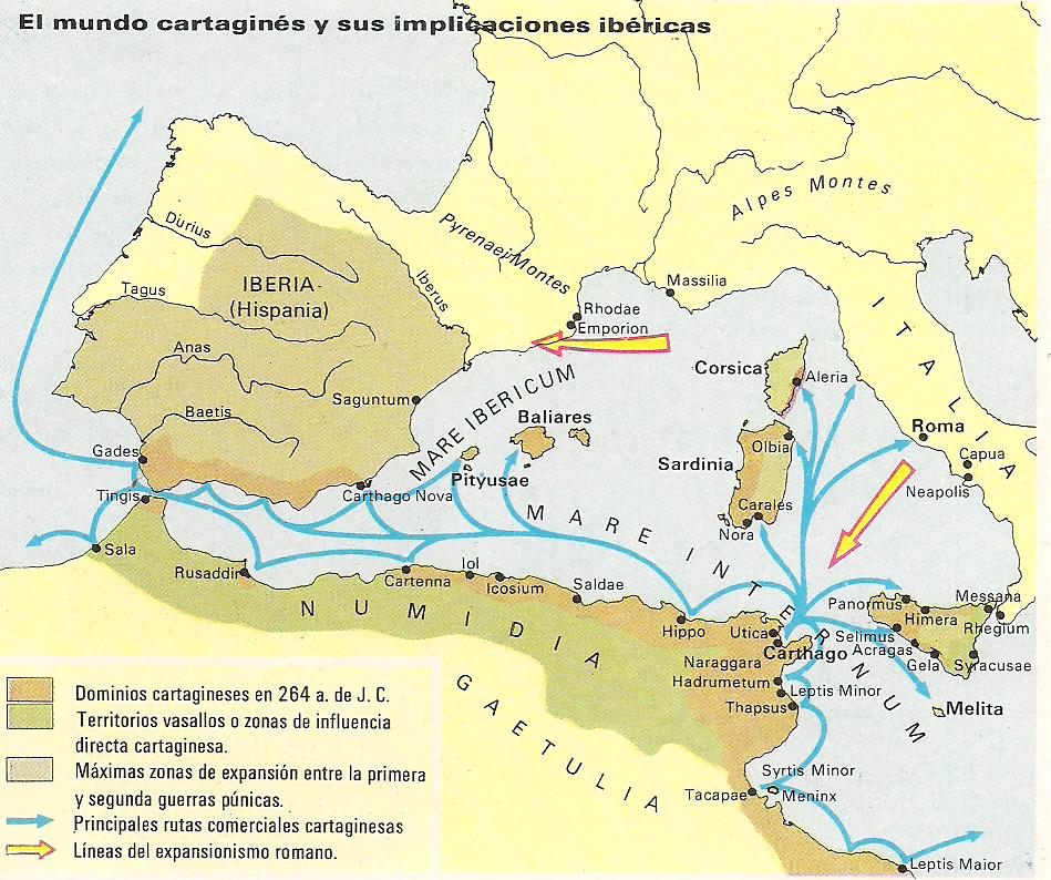 AMIGOS PARA SIEMPRE: MAPAS CONCEPTUALES - HISTORIA DE LOS CARTAGINESES