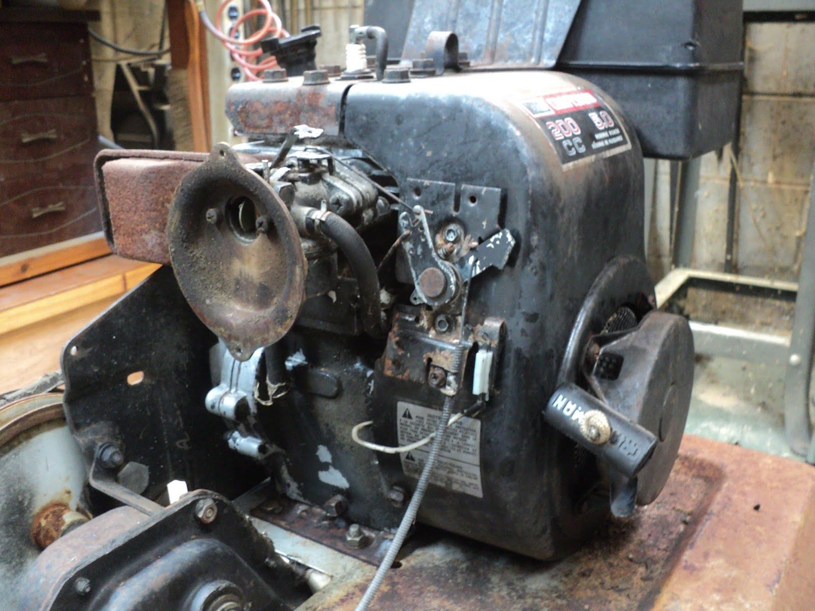 Rouge River Workshop: A Sears Craftsman 5 Roto-Tiller