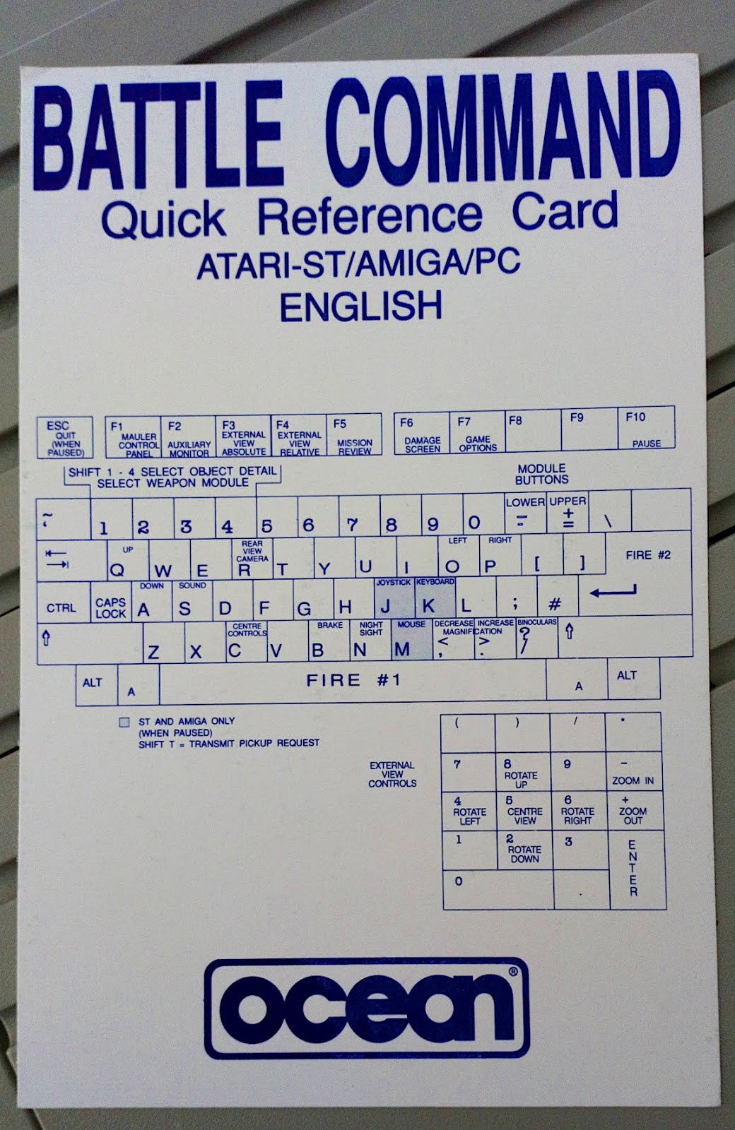 Atari ST games website: Battle Command