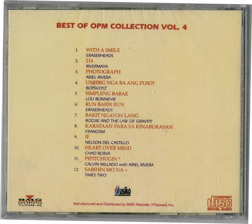 eraserheads collector: compilations - best opm collection vol 4