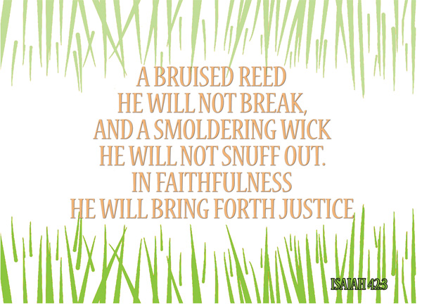 God en gebed: Zie, mijn knecht, die Ik ondersteun; mijn uitverkorene ...