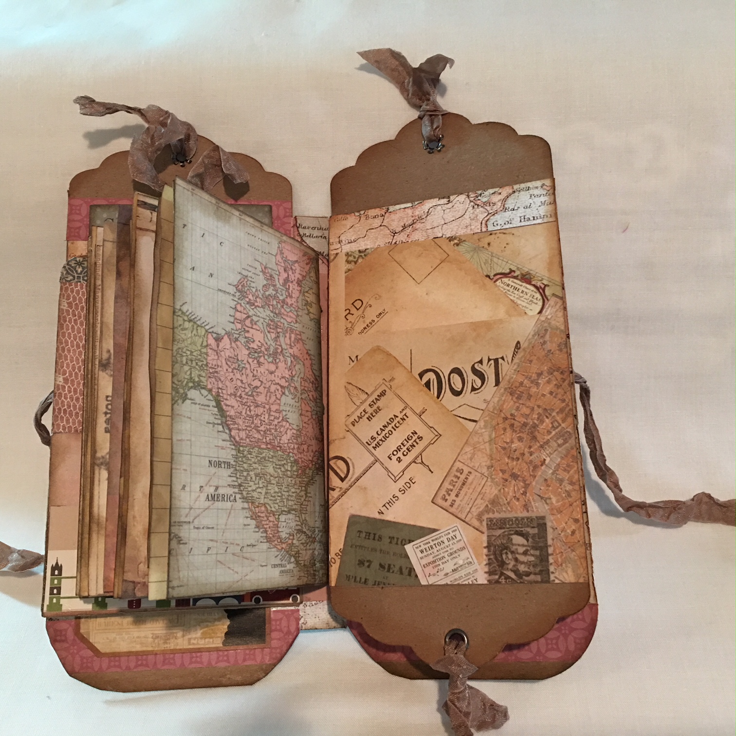 Bountiful Heirlooms: Handmade Travel-Themed Album and Junk Journal
