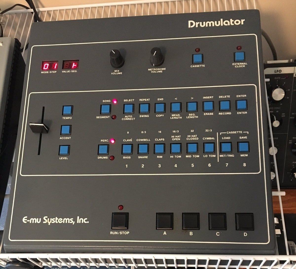 MATRIXSYNTH: EMU Drumulator Drum Machine SN 5715