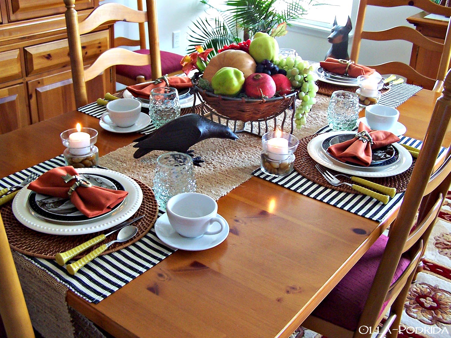 Olla-Podrida: Welcome October Table Setting