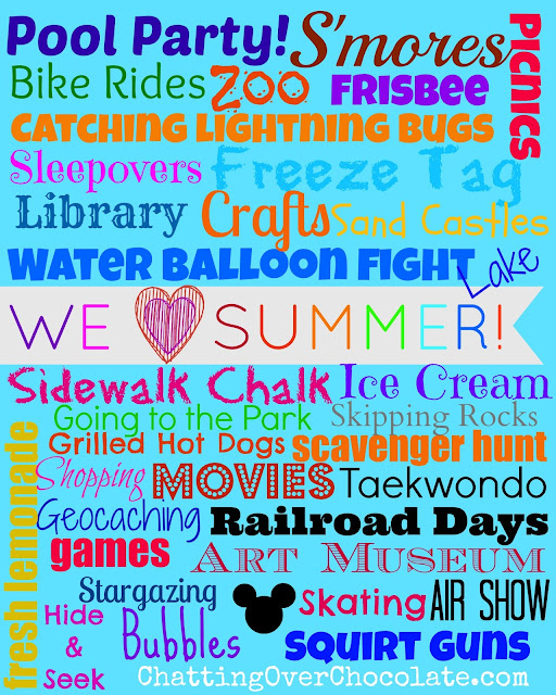 Chatting Over Chocolate: Recipes for a Fun & Delicious Summer!