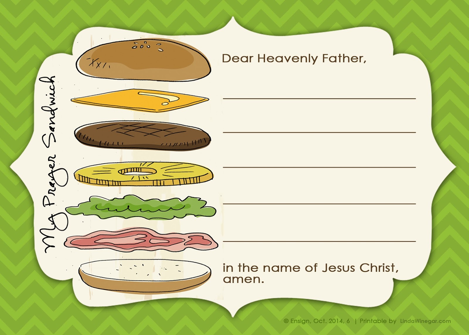 5x7 Prayer Sandwich | Linda Winegar