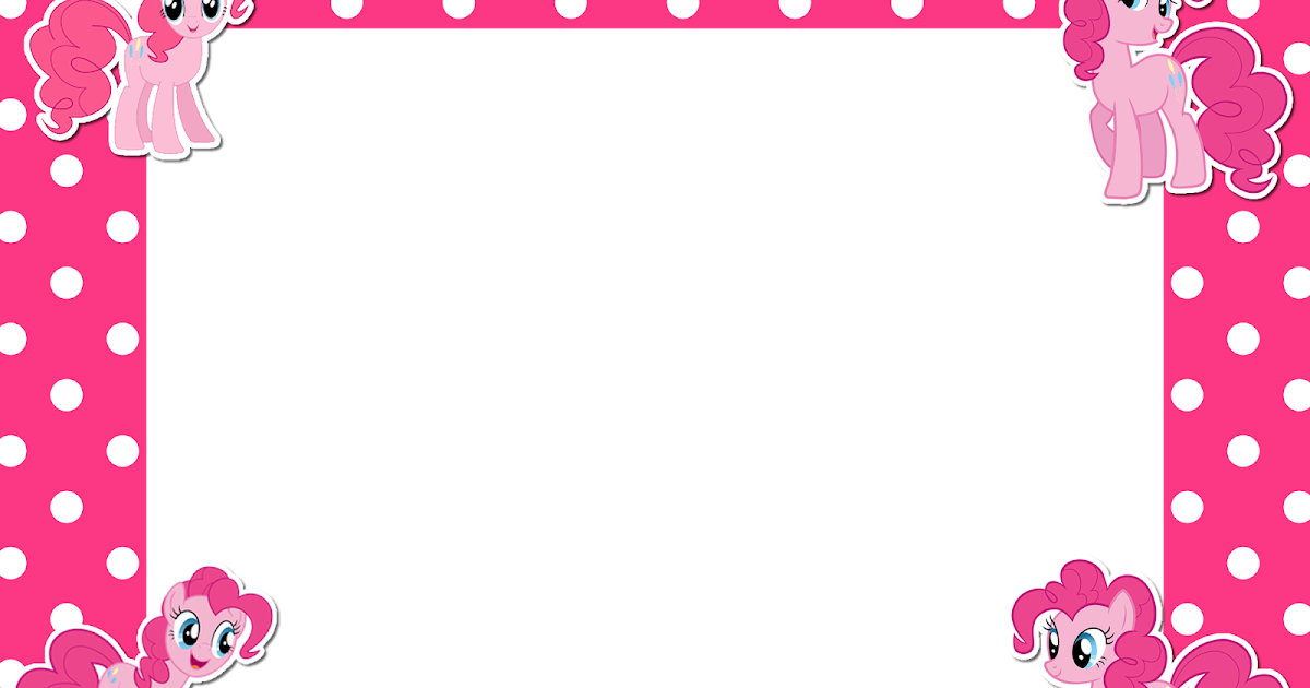 My Little Pony Pinkie Pie PNG Frame - Printable PNG Frames | Cartoon ...