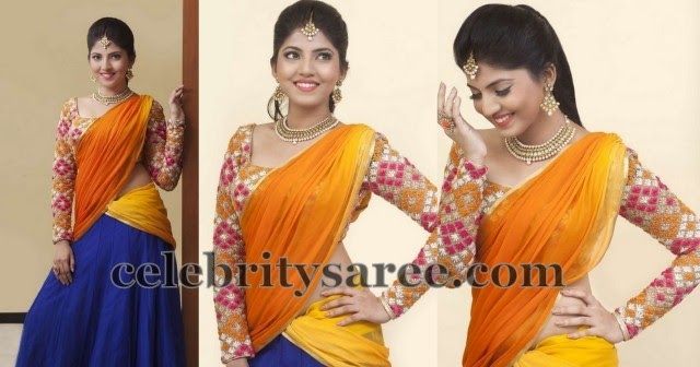 Anaswara Designer Half Saree - Saree Blouse Patterns