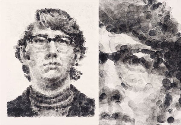 Chuck Close Pencil Drawings