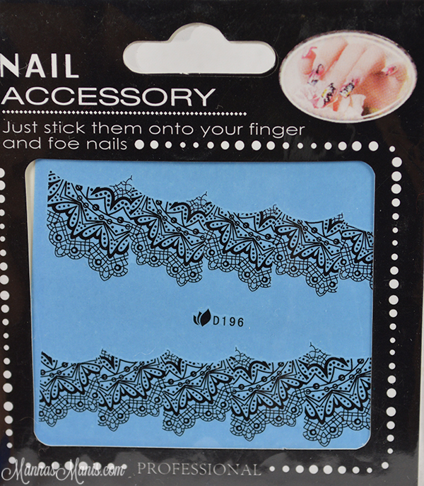 Lady Queen Lace Water Decals Review - Manna's Manis