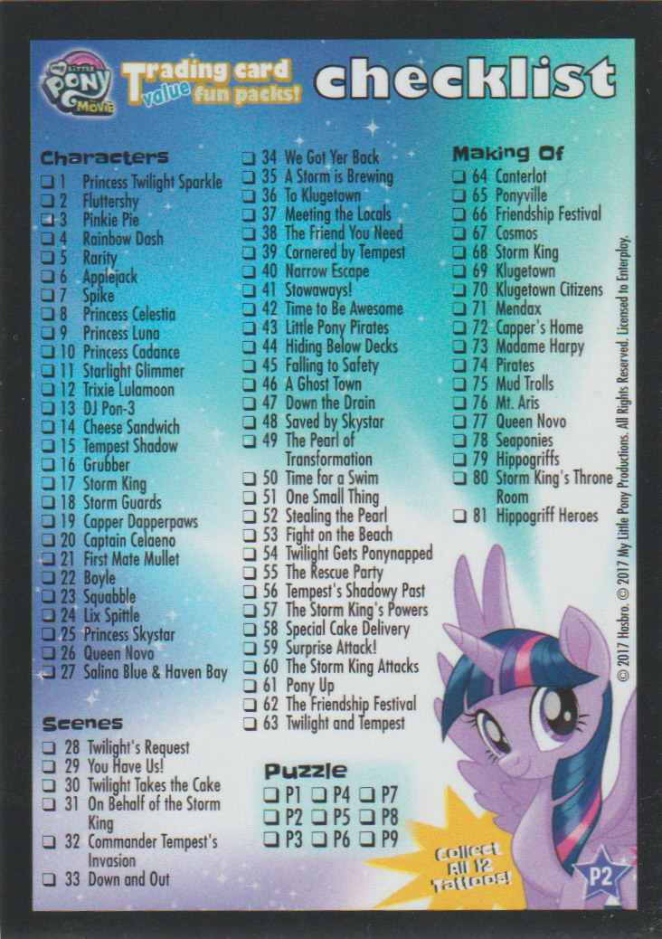 MLP Puzzle Card 2 Trading Cards | MLP Merch