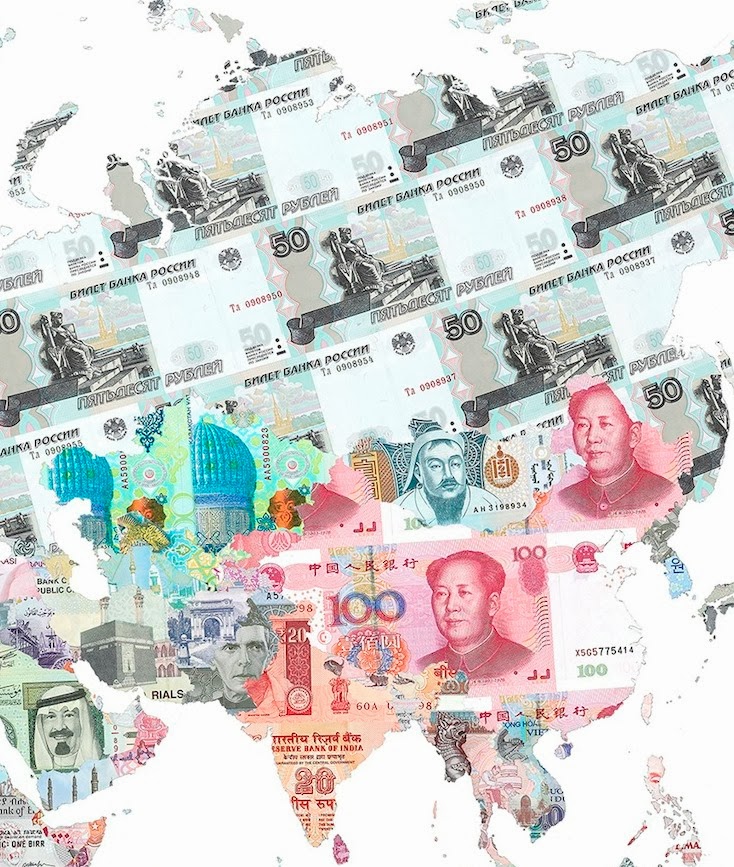 TAG Fine Arts: Justine Smith - Money Map of the World 2013