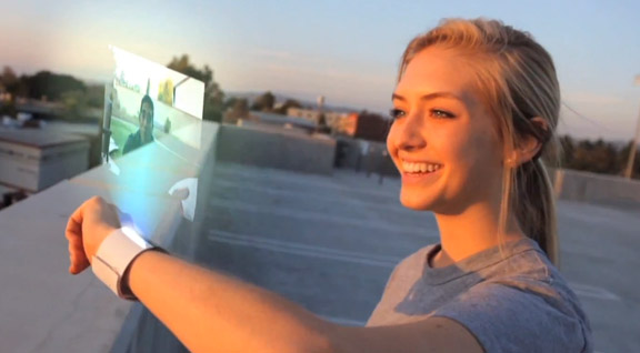 iWatch: a fantastic concept of "smart" watches with a holographic ...