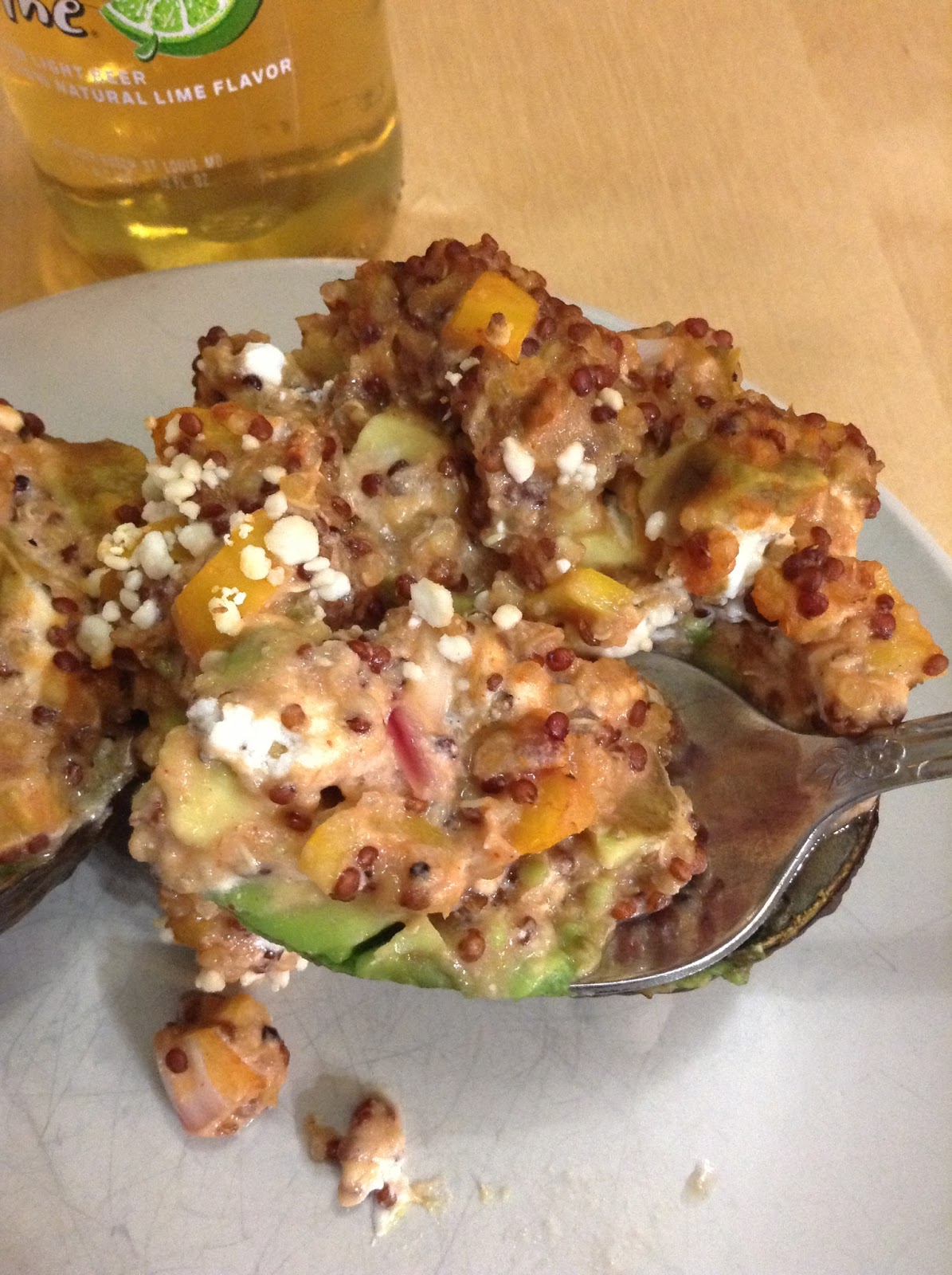 Fit & Healthy Mommy: Baked Stuffed Avocado with Quinoa
