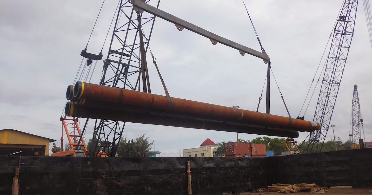 Loading Survey Barge Infinity 5 | PT. Binaga Ocean Surveyor (BOS)