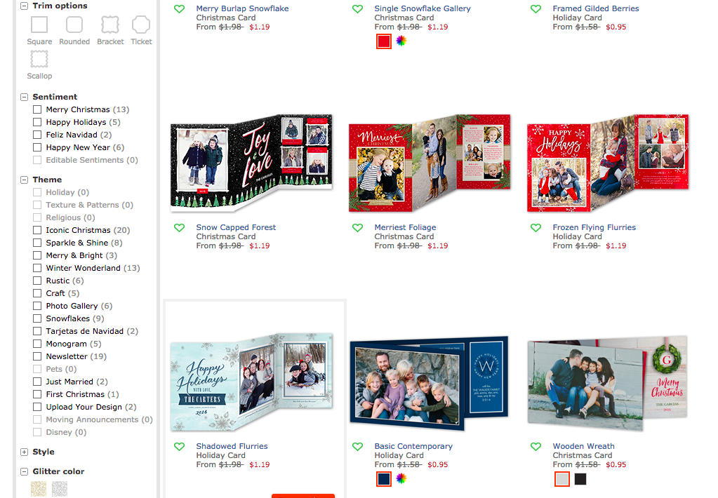 dripping with passion: holiday cards and gifts from shutterfly